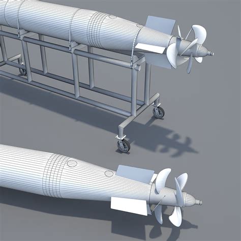 Mark 46 Light Weight Torpedo 3d Model 59 Max Fbx Obj Free3d