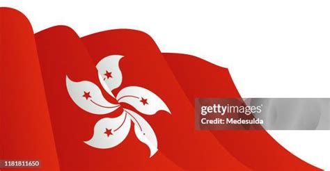 Hong Kong Landmark With Flag Photos And Premium High Res Pictures
