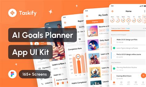 Taskify Ai Goals Planner App Ui Kit Figma