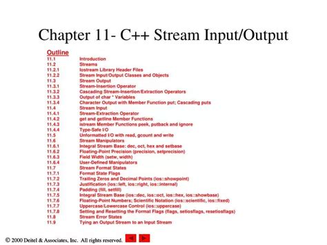 Ppt Chapter 11 C Stream Inputoutput Powerpoint Presentation Free