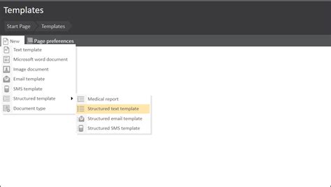 How To Create A Structured Text Template Meddbase Help Center