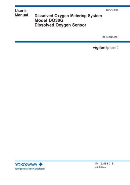 Do30g Dissolved Oxygen Sensor Yokogawa