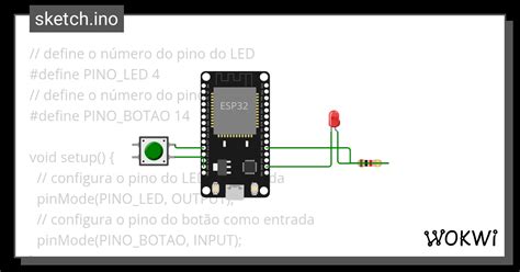 SERGIO LIGA DESLIGA Wokwi ESP STM Arduino Simulator
