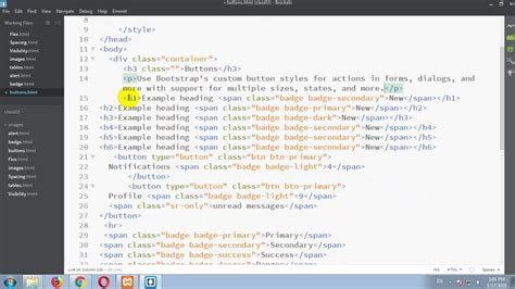 09 Bootstrap Button Classes Youtube