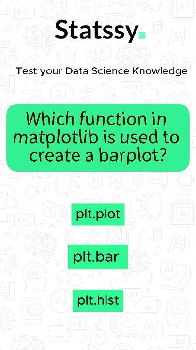 Which Function In Matplotlib Is Used To Create A Barplot Data