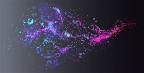 Dotted Particle Array Flowing Vector Abstract Background Life Forms Bio