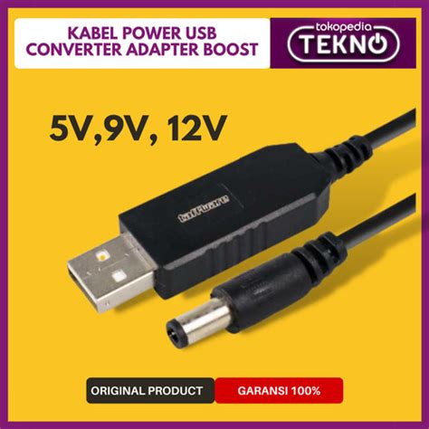 Jual Kabel Daya USB Converter Adapter Power Supply Boost Line 5V 9V 12V 9V Jakarta Barat
