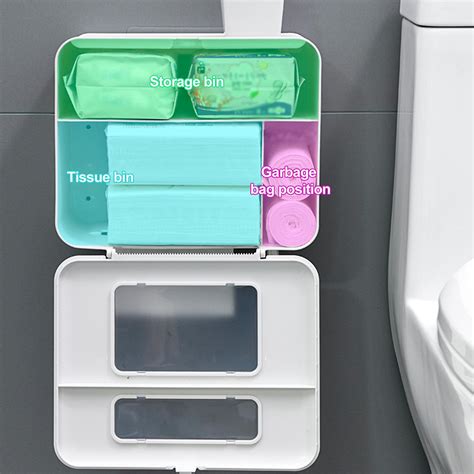Paper Towel Dispenser Wall Mounted Tissue Box Dispenser Bathroom