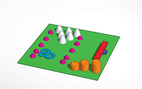 3d Design Backyard Games W Grass Tinkercad