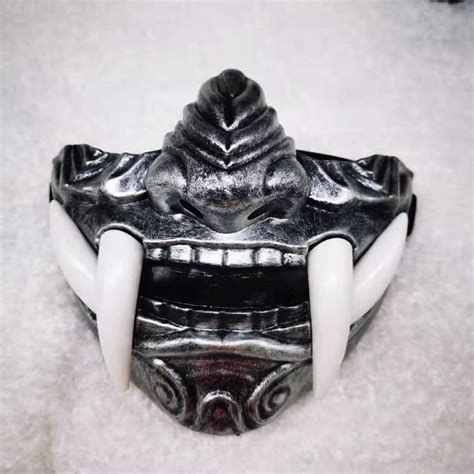 Máscara de monstruo japonés Diablo Hannya Noh Demonio Oni Samurai Media Cara Sheild Yaxa Guatemala