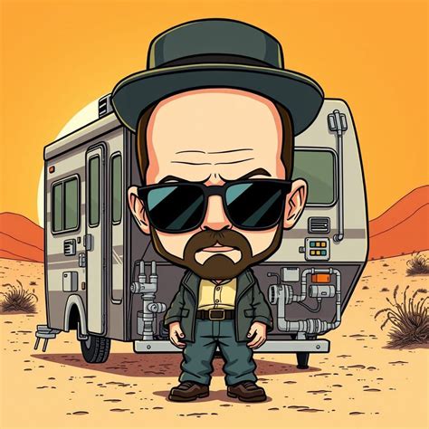 Walter White From Breaking Bad As A Chibi