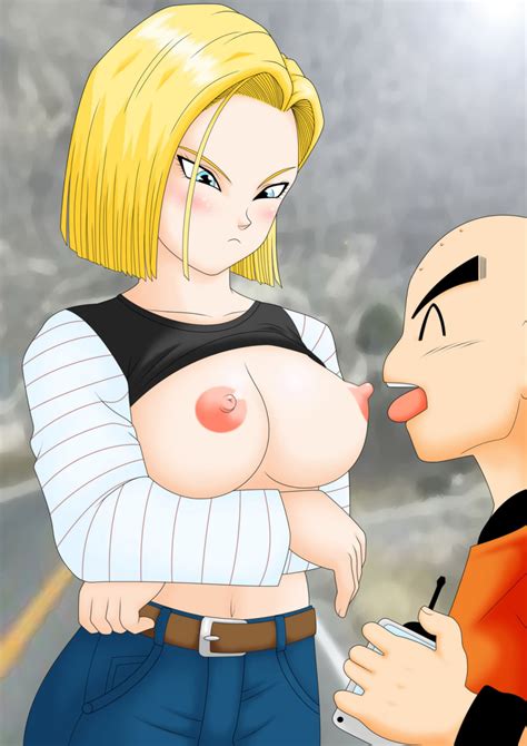 Rule 34 Android 18 Dragon Ball Dragon Ball Z Female Human Krillin
