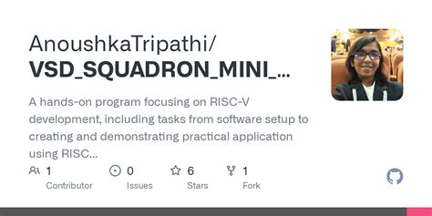 Github Anoushkatripathivsdsquadronminiriscvresearchinternship A Hands On Program