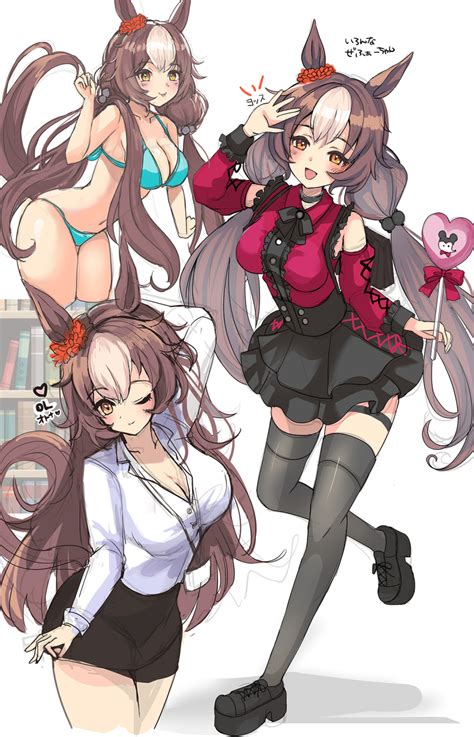 Hanamura Pink Yamanin Zephyr Umamusume Umamusume Highres Translation Request Girl