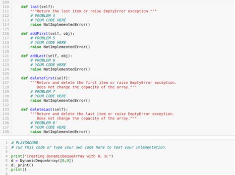 We Will Implement An Adt Deque Deque Double Ended