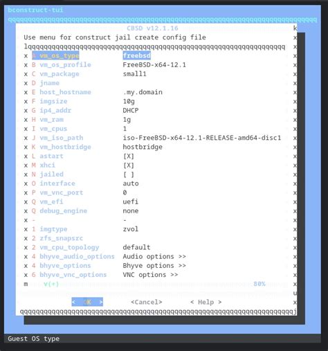 Screen Shot Of Cbsds Text Based User Interface Showing Menu Options