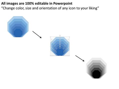 1214 Six Staged Octagon Diagram For Data Flow PowerPoint Template PowerPoint Slides Diagrams
