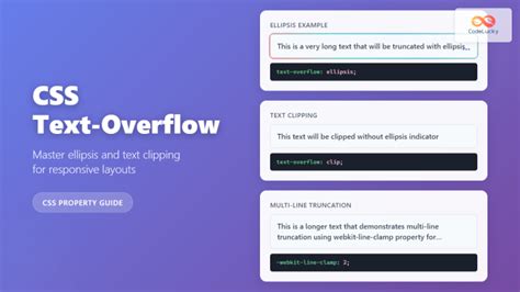 Css Style Textoverflow Property Css Text Overflow Codelucky