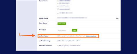 Remove Jot Form Branding