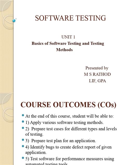 Software Testing Unit 1 Download Free Pdf Software Testing