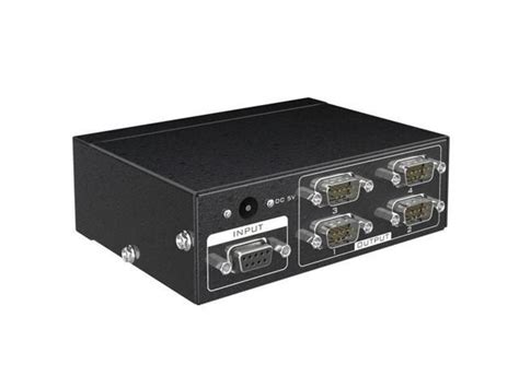 For Mt Rs104 Active Serial Rs232 Splitter 1 To 4 Rs232 Bi Direction Er Splitter 4 To 1 With