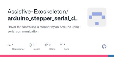 Github Assistive Exoskeleton Arduino Stepper Serial Driver Driver For Controlling A Stepper