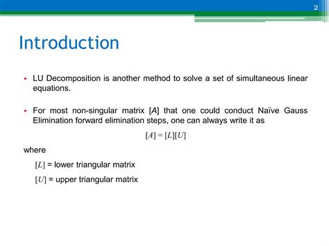07 Lu Decompositionpptx