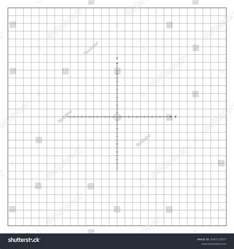 image intersection x y axes divided stock vector royalty free