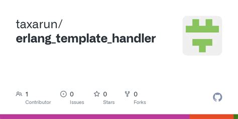 Github Taxarunerlangtemplatehandler