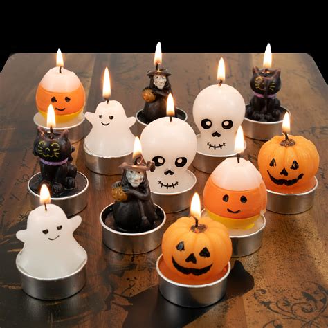 Texpress 12 Pcs Halloween Candles 6 Styles Smokeless