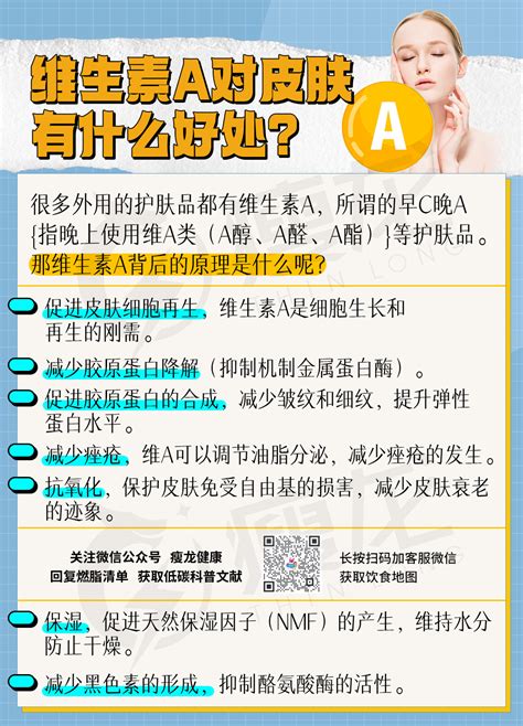 维生素a对皮肤有什么好处？