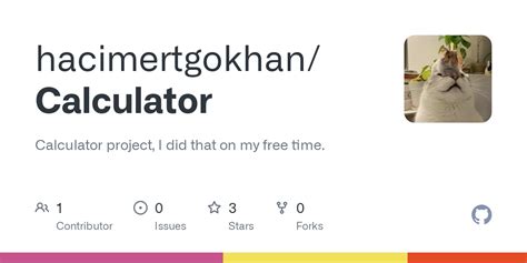 GitHub Hacimertgokhan Calculator Calculator Project I Did That On My Free Time