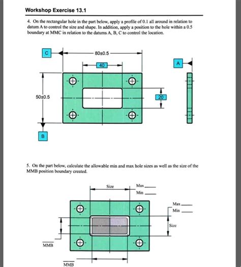 workshop exercise 13 1 4 on the rectangular hole in the part below