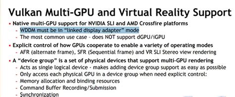vulkan multi gpu support held hostage by microsoft as windows 10 only