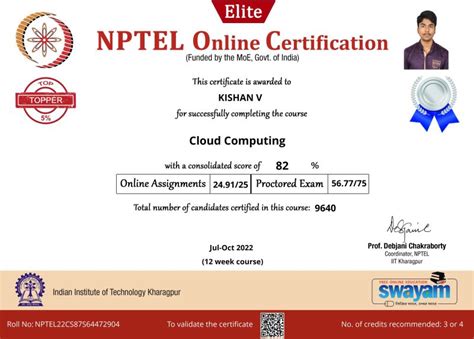 Kishan Venkatesan On Linkedin Nptel Cloudcomputing