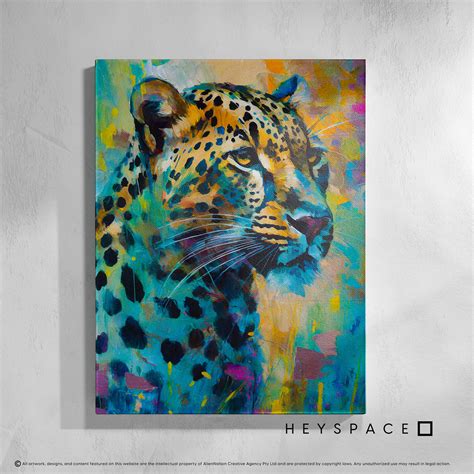 Leopard Canvas Hey Space