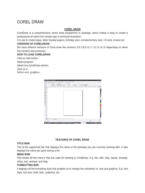 Corel Draw Tools And Menu Complete Theory Pdf