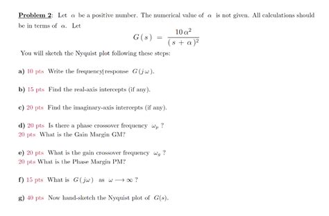 Solved Problem Let α be a positive number The numerical Chegg com
