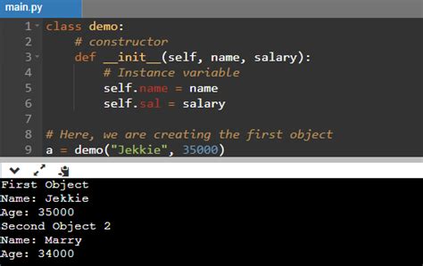 Class And Instance In Python With Example