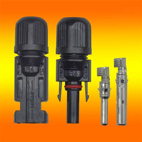 Solarstecker 1 Paar Stecker Und Buchse 4 6 Mm² Solarkabel 0 Mwst