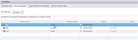 working with nsx preparing the cluster and hosts wahl network