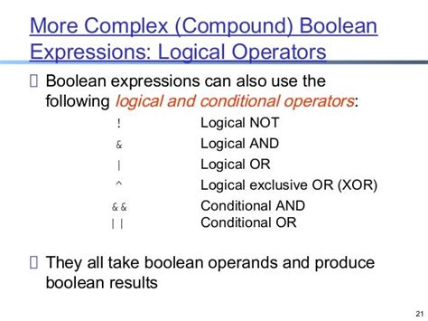 What Is A Compound Boolean Expression Design Talk