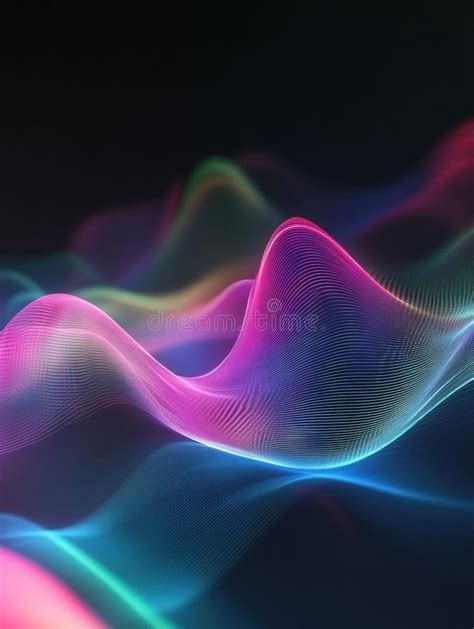 Vibrant Waves Light Create Abstract Display Smooth Color Transitions Stock Photos - Free ...