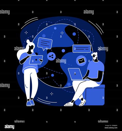 Global Web Connection Abstract Concept Vector Illustration Stock Vector Image And Art Alamy