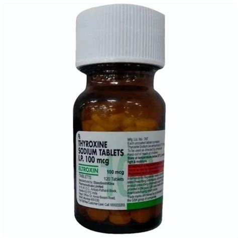 Thyroxine Sodium Tablet Strength 100 Mcg At Rs 500bottle In Nagpur