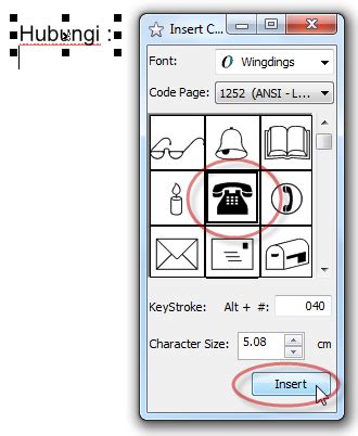Insert Symbol Character Di CorelDRAW Belajar CorelDRAW