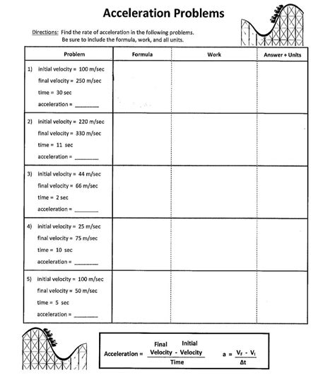 Solved Acceleration Word Problems Dire