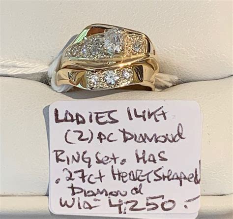 Ladies 14kt 2 Piece Diamond Ring Set Wa 4250 Sz 5