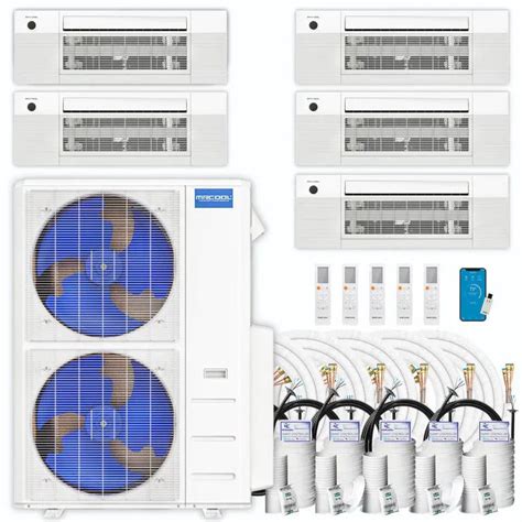 Mrcool Diy 5th Gen Multi Zone 5 Zone 55000 Btu 22 Seer2 6k 9k 12