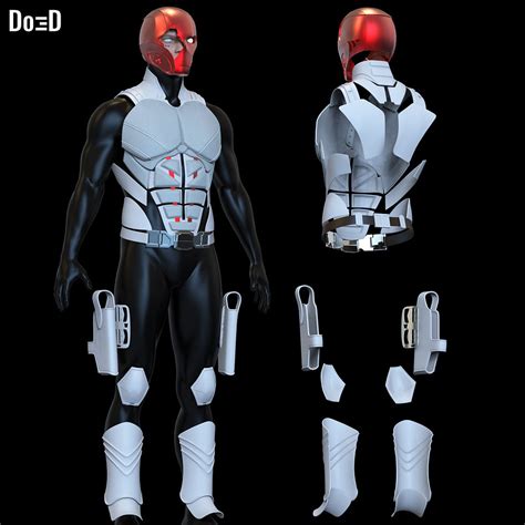 Red Hood Titans Full Body Armor Pack 3d Printable Model Print File